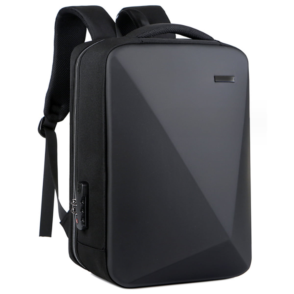 Quickwittc Secure, Slim Laptop Backpack with Anti-Theft Hard Shell ...