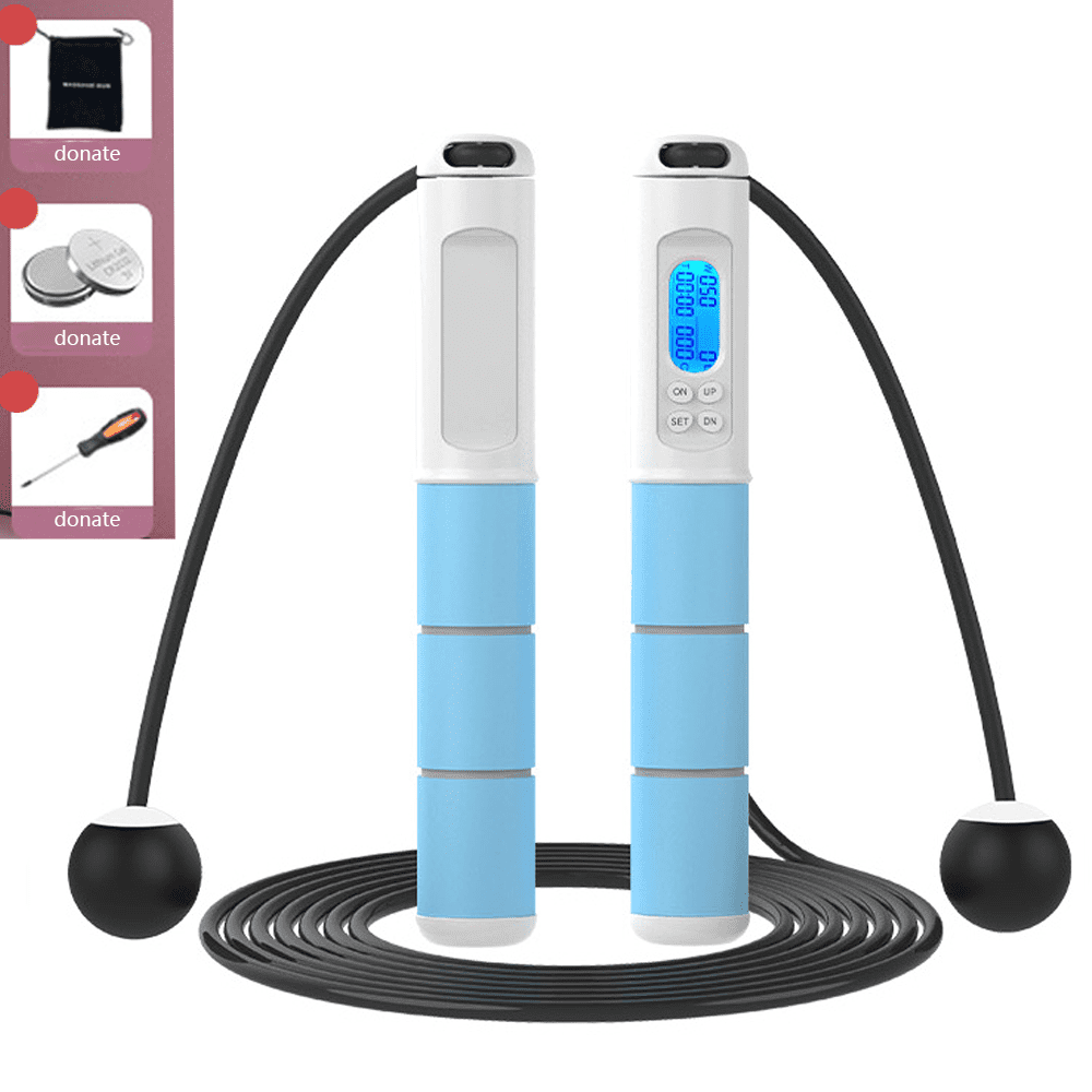 Quickwittc Smart Jump Rope for Fitness , Cordless Outdoor & Adjustable ...