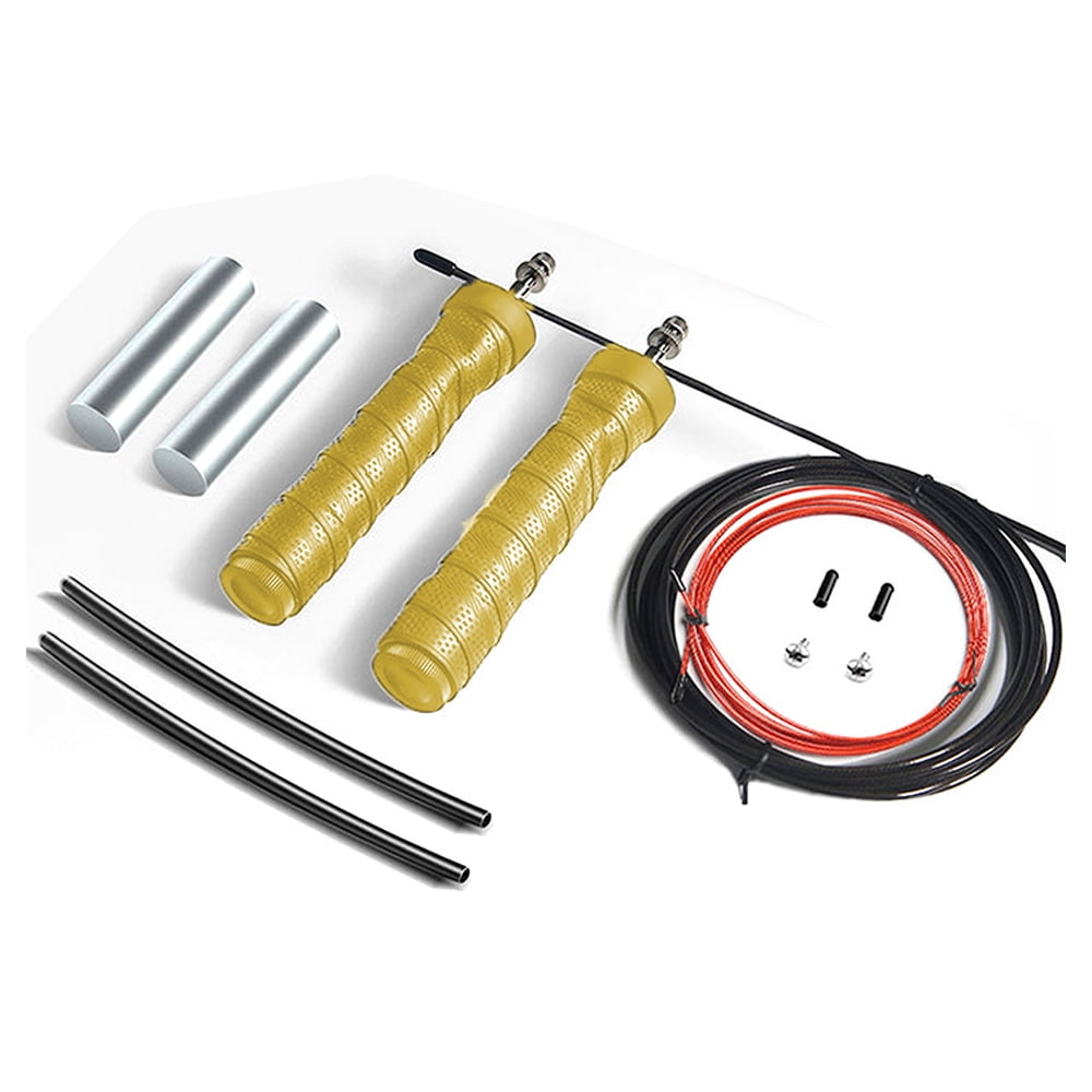 Quickwittc Weighted Jump Rope for Men & Woman - HIIT, Cardio, Crossfit ...