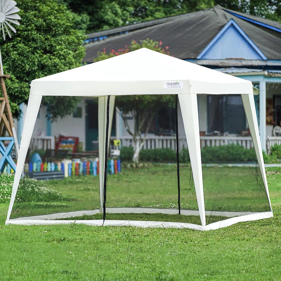 Quictent 10'x 8' Party Tent with Netting Small Screen House Tent Sun ...