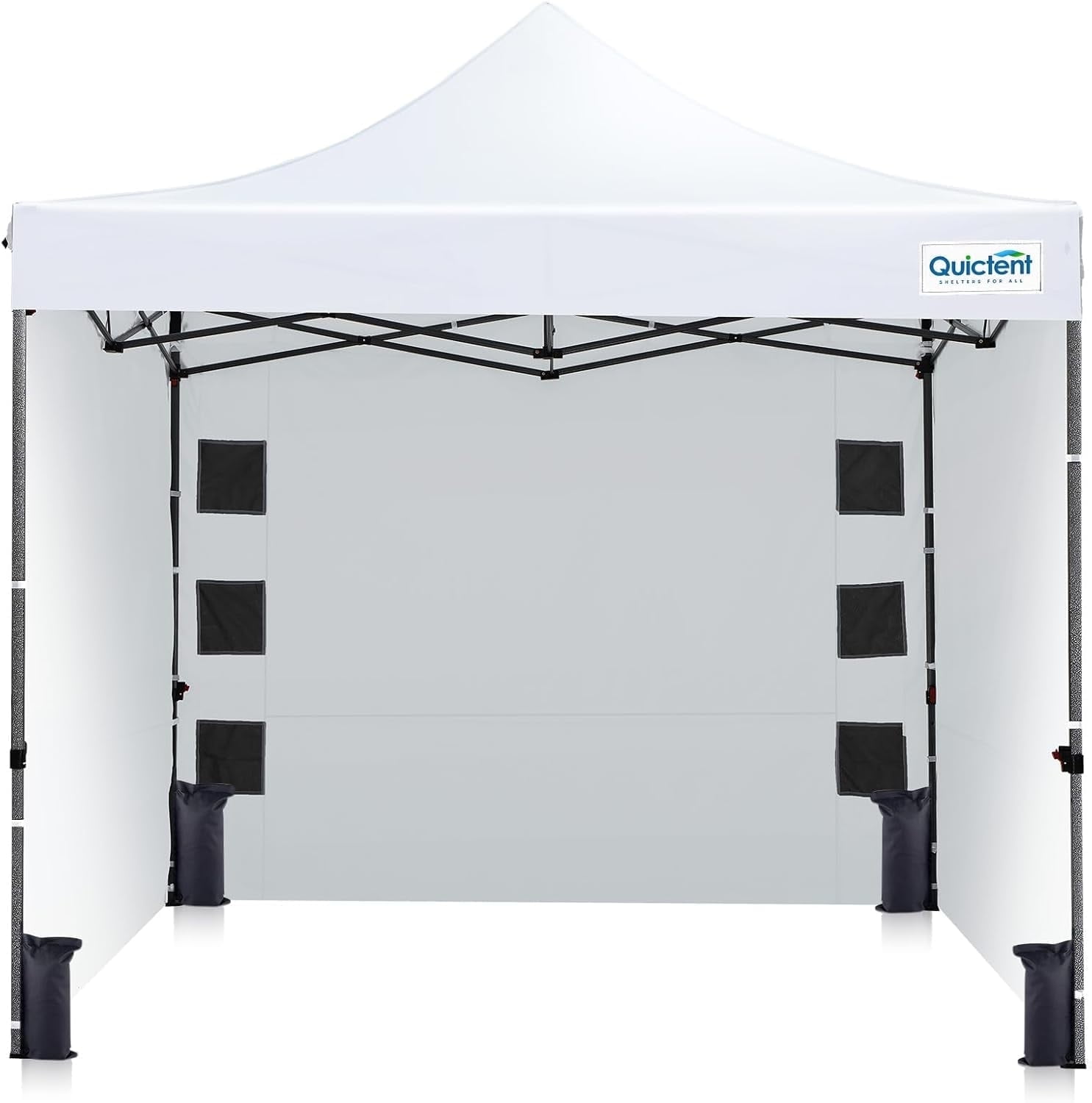 Quictent 10'x10' Heavy Duty Pop up Canopy Tent with Sidewalls, Easy up ...