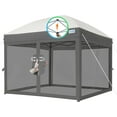 Quictent 10x10 Pop-up Canopy Tent with Netting Waterproof and Magnetic ...