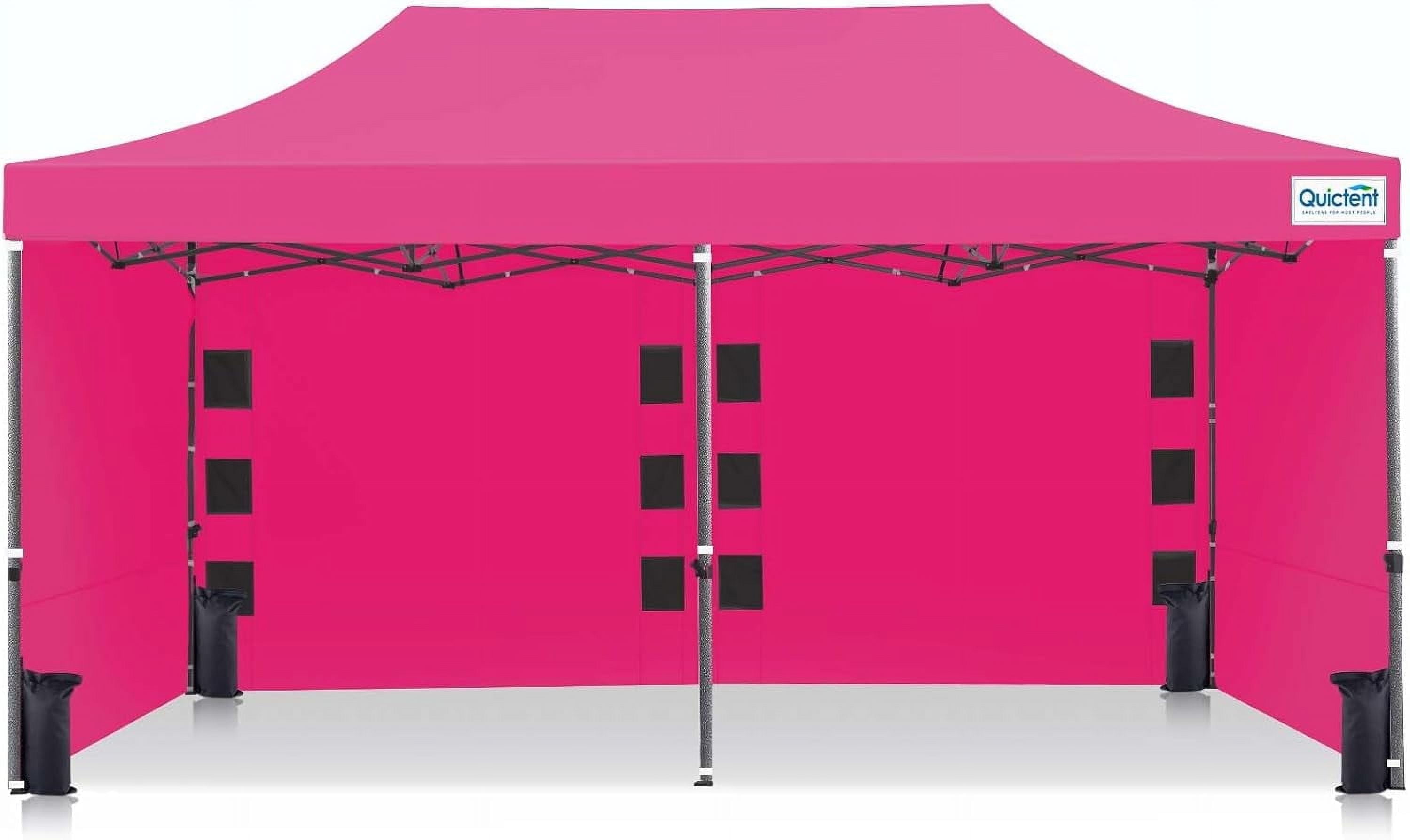 Quictent 10'x20' Heavy Duty Pop up Canopy Tent with Sidewalls, Easy up ...
