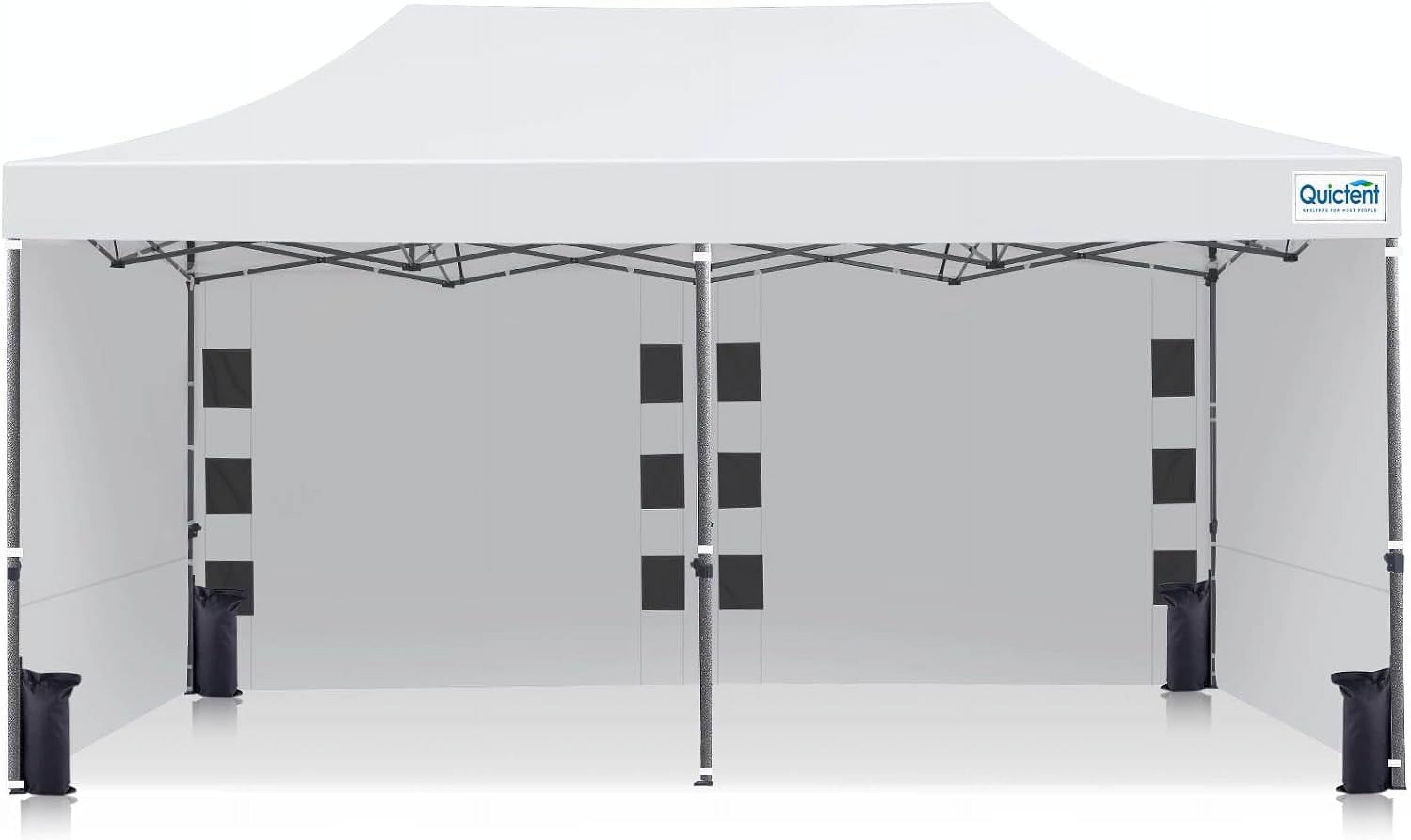 Quictent 10'x20' Heavy Duty Pop up Canopy Tent with Sidewalls, Easy up ...