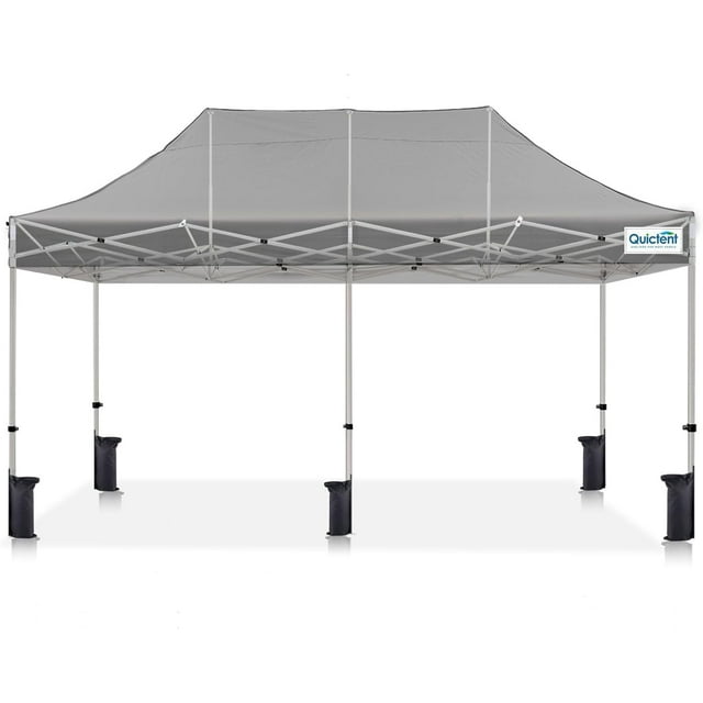 Quictent 10'x20' Portable Pop up Canopy Tent, Easy up Commercial Gazebo ...