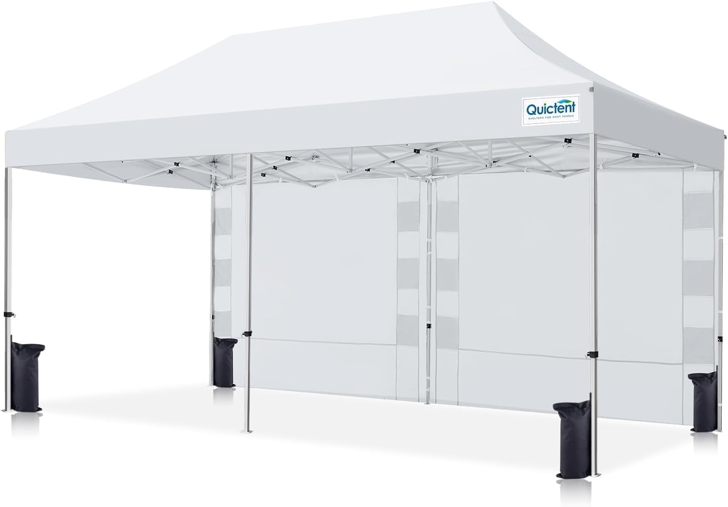 Quictent 10'x20' Portable Pop up Canopy Tent, Easy up Commercial Gazebo ...