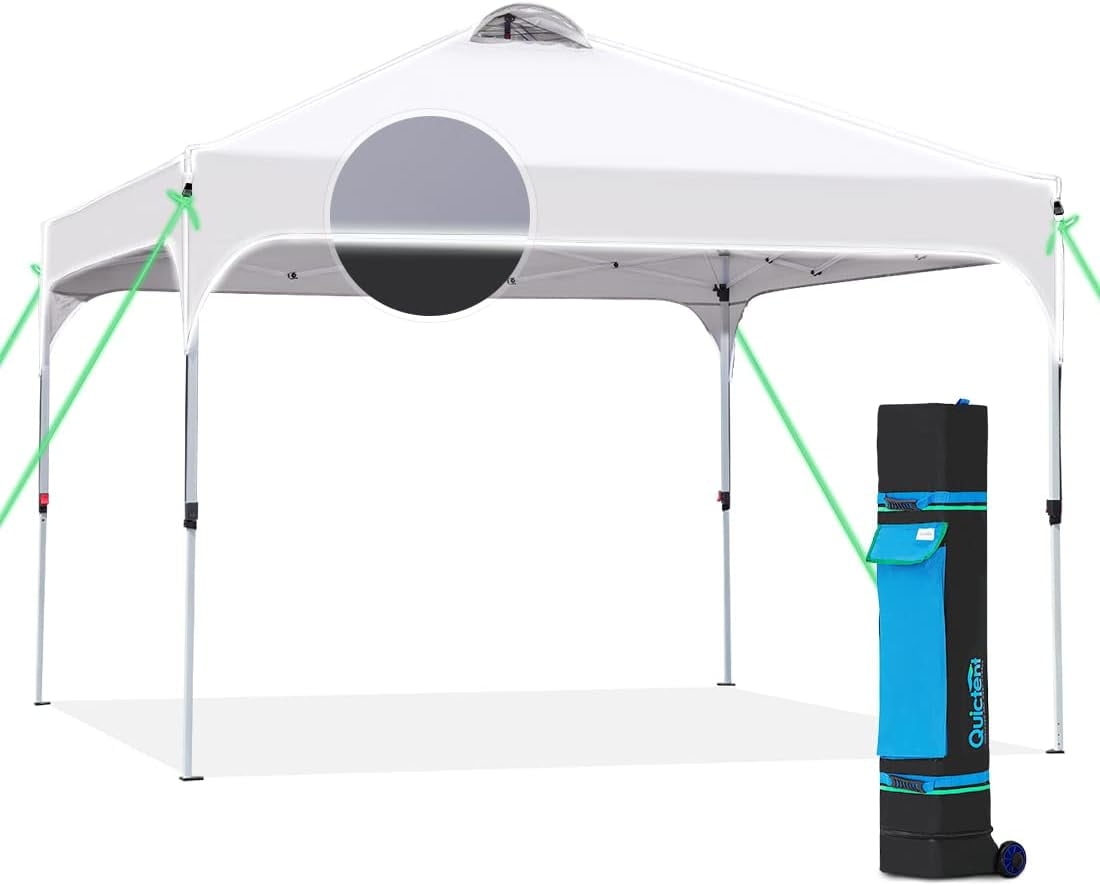 Quictent 10x10 Waterproof Pop Up Canopy Tent, Portable Outdoor Instant ...