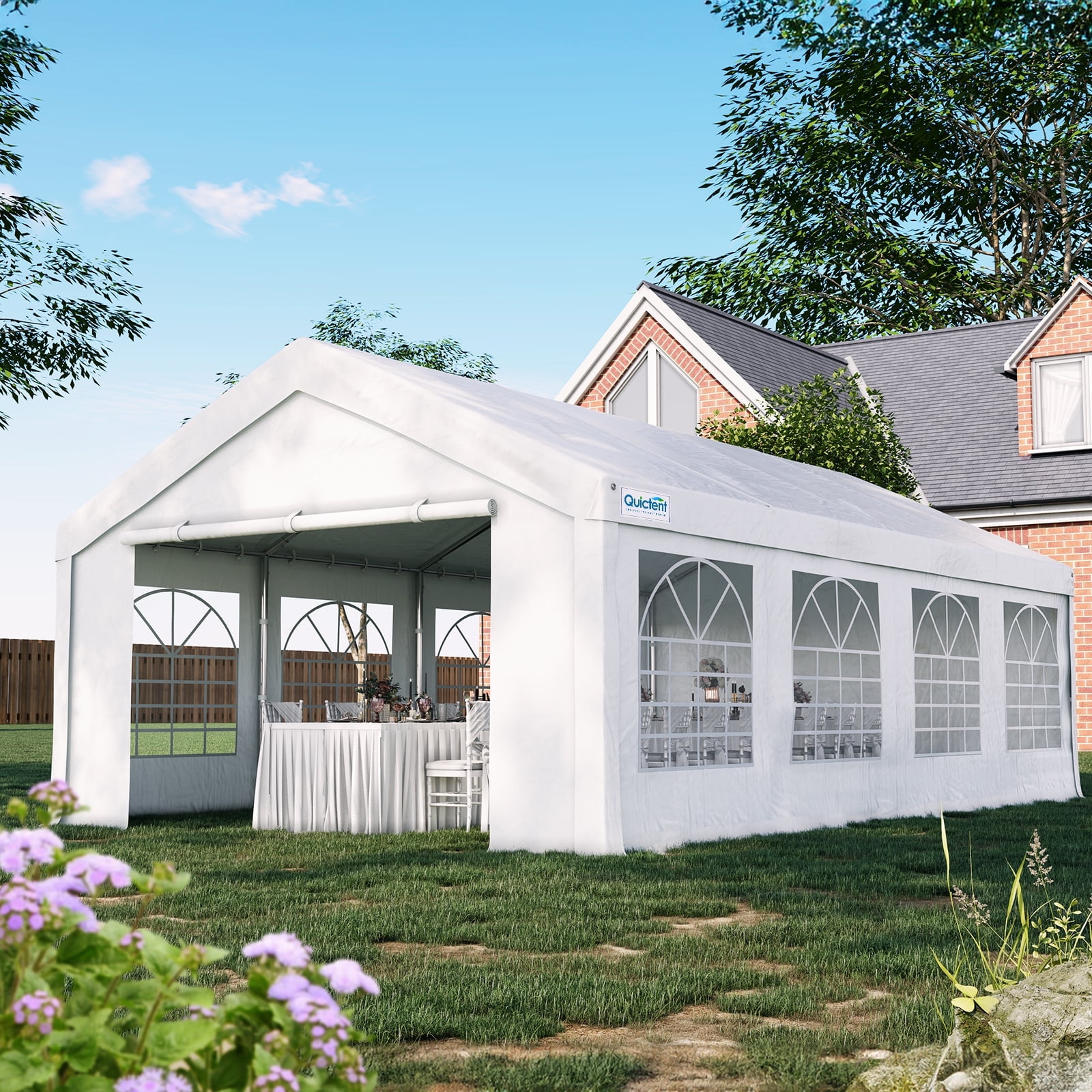 Quictent 13x26ft Party Tent Heavy Duty Outdoor Canopy Tent Carport ...
