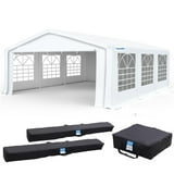 Quictent Heavy Duty 16'X32' Enclosed Outdoor Party Tent with Covered ...
