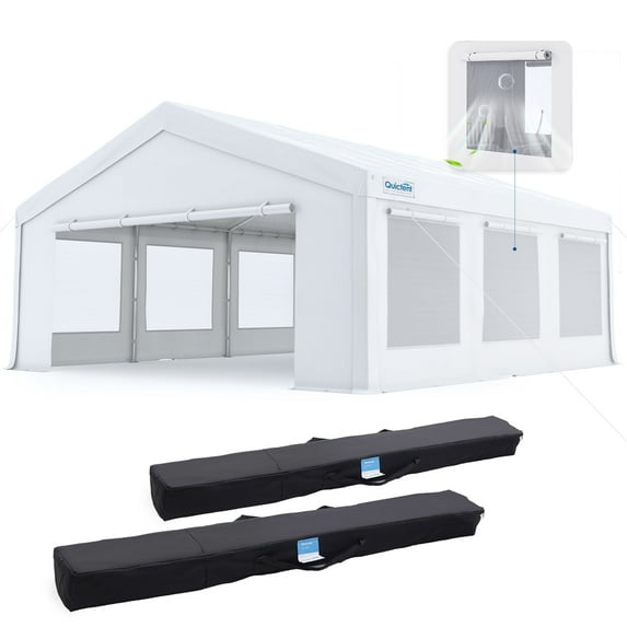 Quictent Heavy Duty 20'x 20' Outdoor Party Tent, Gazebo Wedding Canopy ...