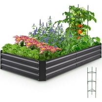 Best Choice 6x3x2ft Metal Raised Garden Bed, Planter Box for Veggies ...