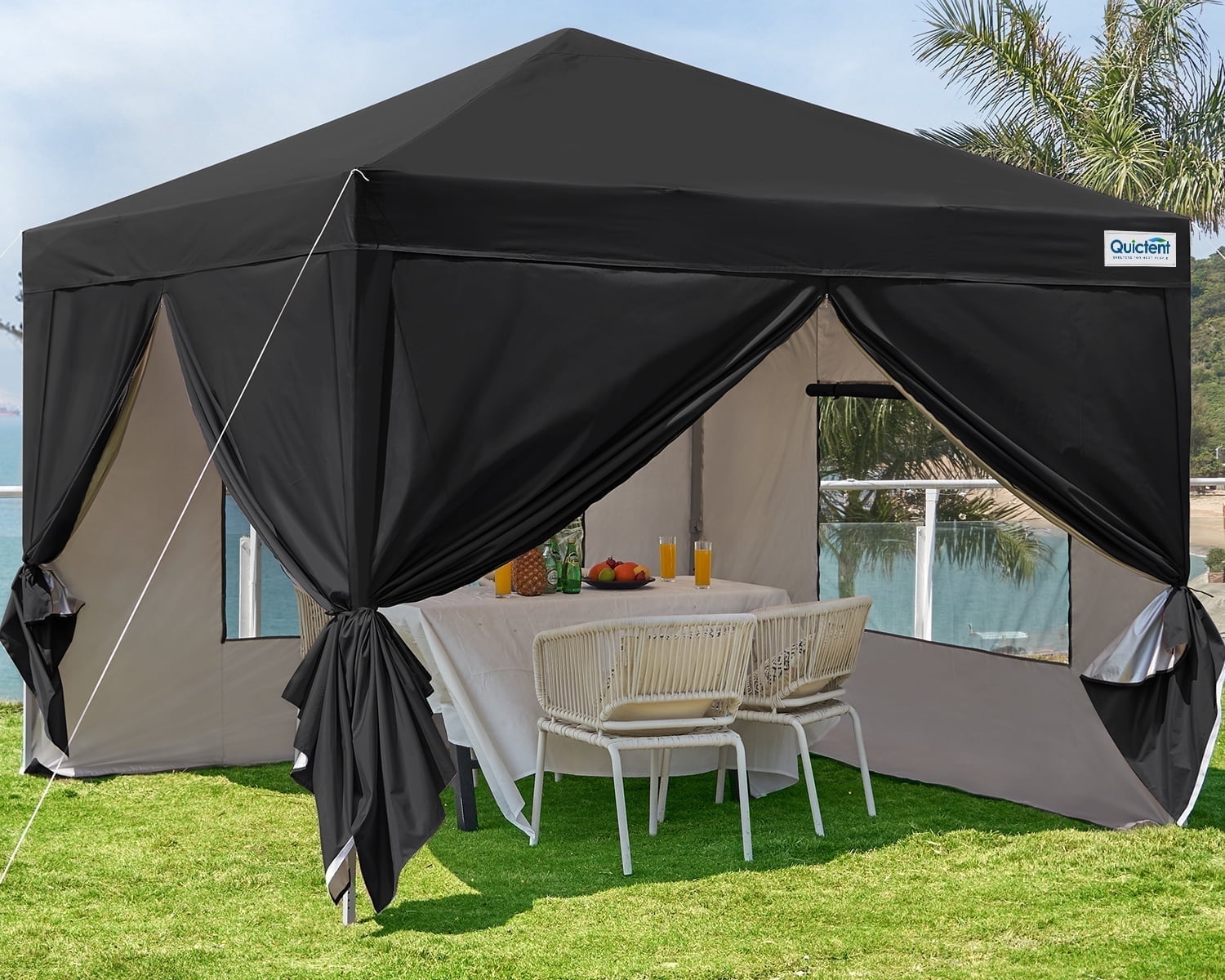 Quictent Privacy 8x8 Pop up Canopy tent Instant Folding Outdoor Canopy ...