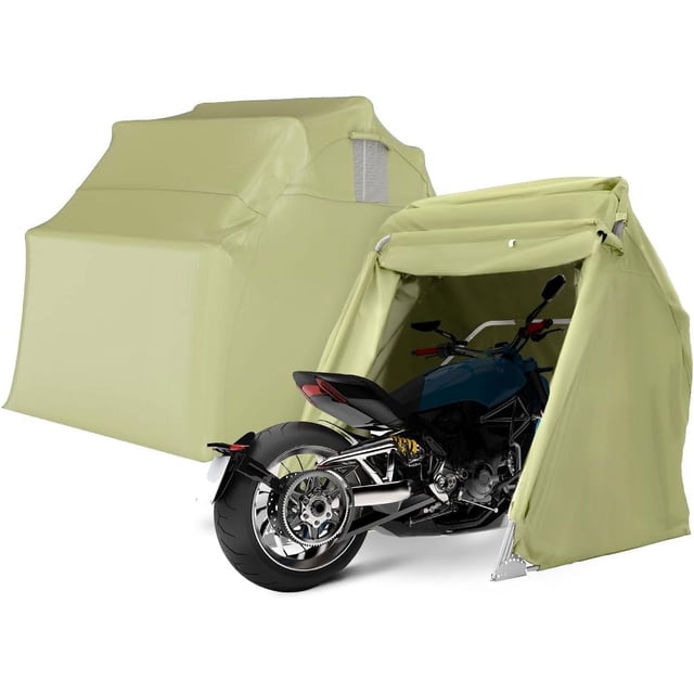 Quictent Heavy Duty Motorcycle Shelter Storage Cover with Code Lock ...