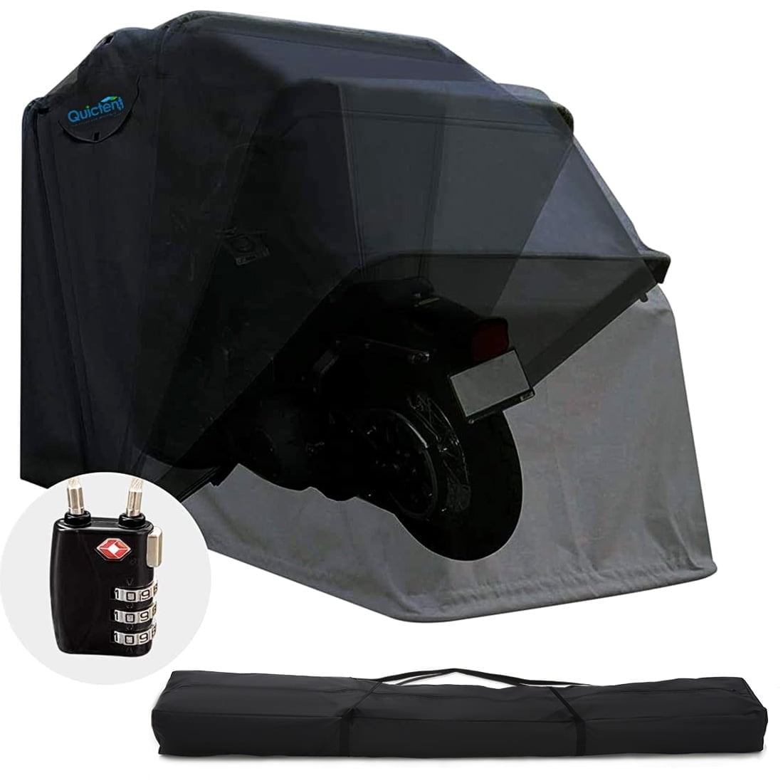 Quictent Heavy Duty Waterproof Outdoor Motorcycle Shelter with Code ...