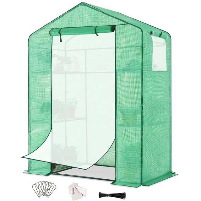 Quictent Portable Mini Greenhouse 56"x29"x77" with 3 Tiers, 6 Shelves ...