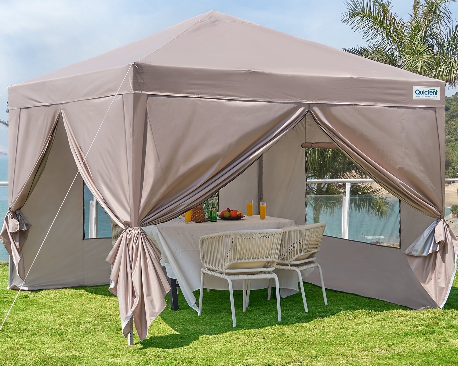 Quictent Privacy 10'x10’Pop up Canopy Tent with Sidewalls Enclosed ...