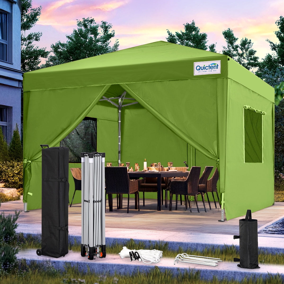 Free Shipping! Quictent Privacy 10x10 Pop up Canopy Tent with Sidewalls ...