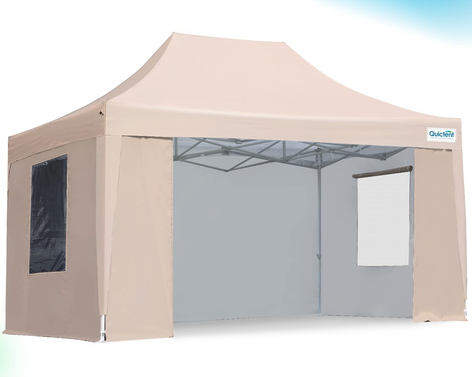 Quictent Privacy 10x15 Ez Pop up Canopy Tent with Sidewalls, Enclosed ...