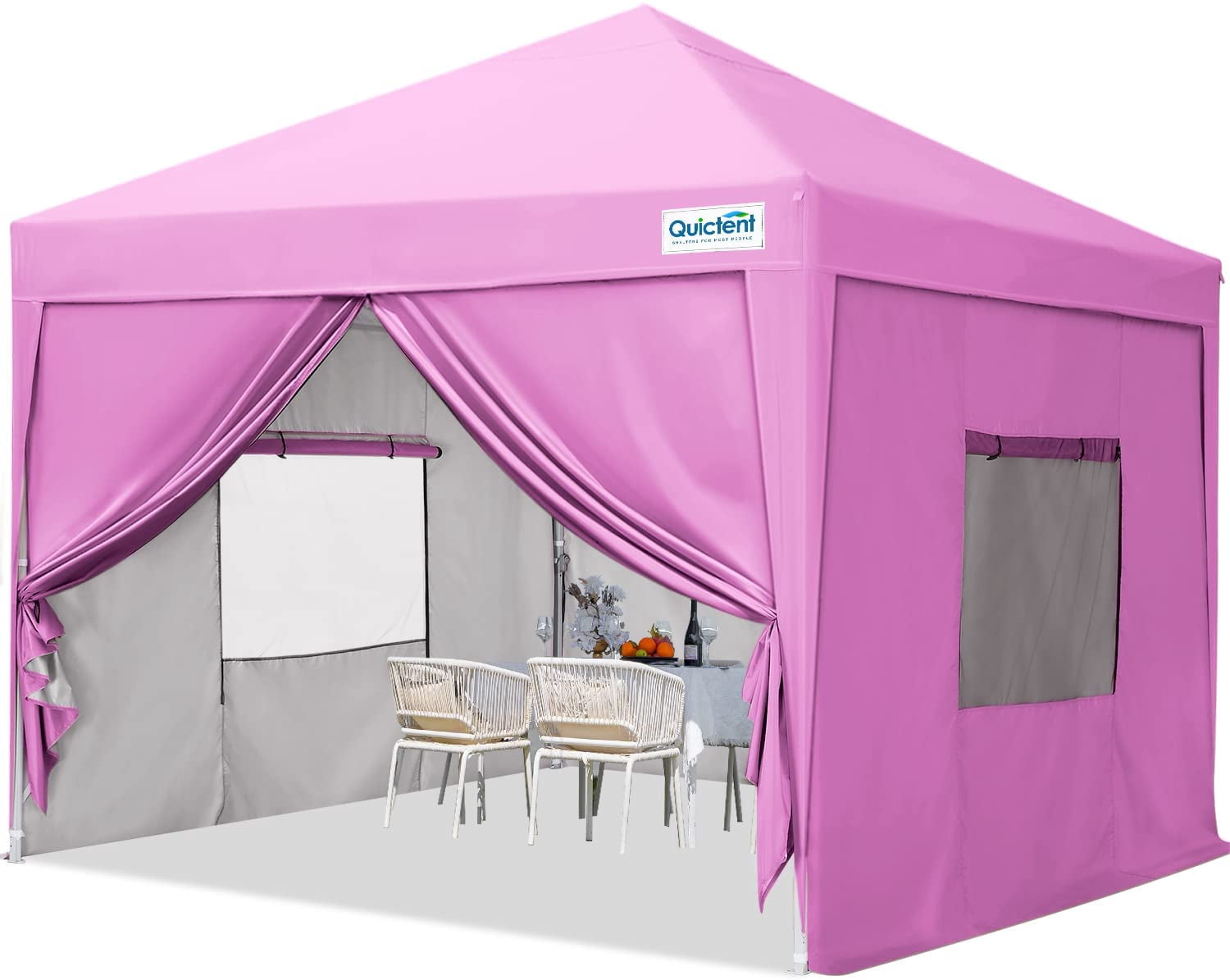Quictent Privacy 8'x8’Pop up Canopy Tent with Sidewalls Enclosed ...