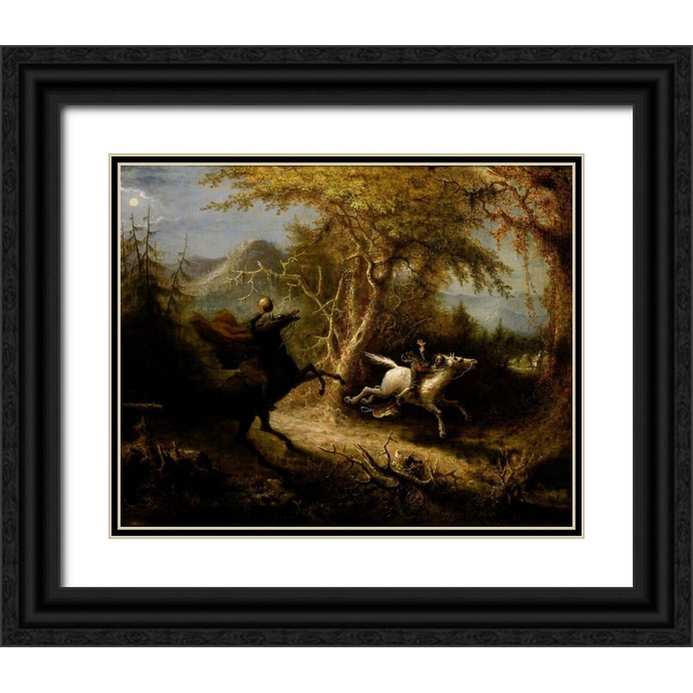 Quidor, John 24x20 Black Ornate Wood Framed with Double Matting Museum Art Print Titled - The ...