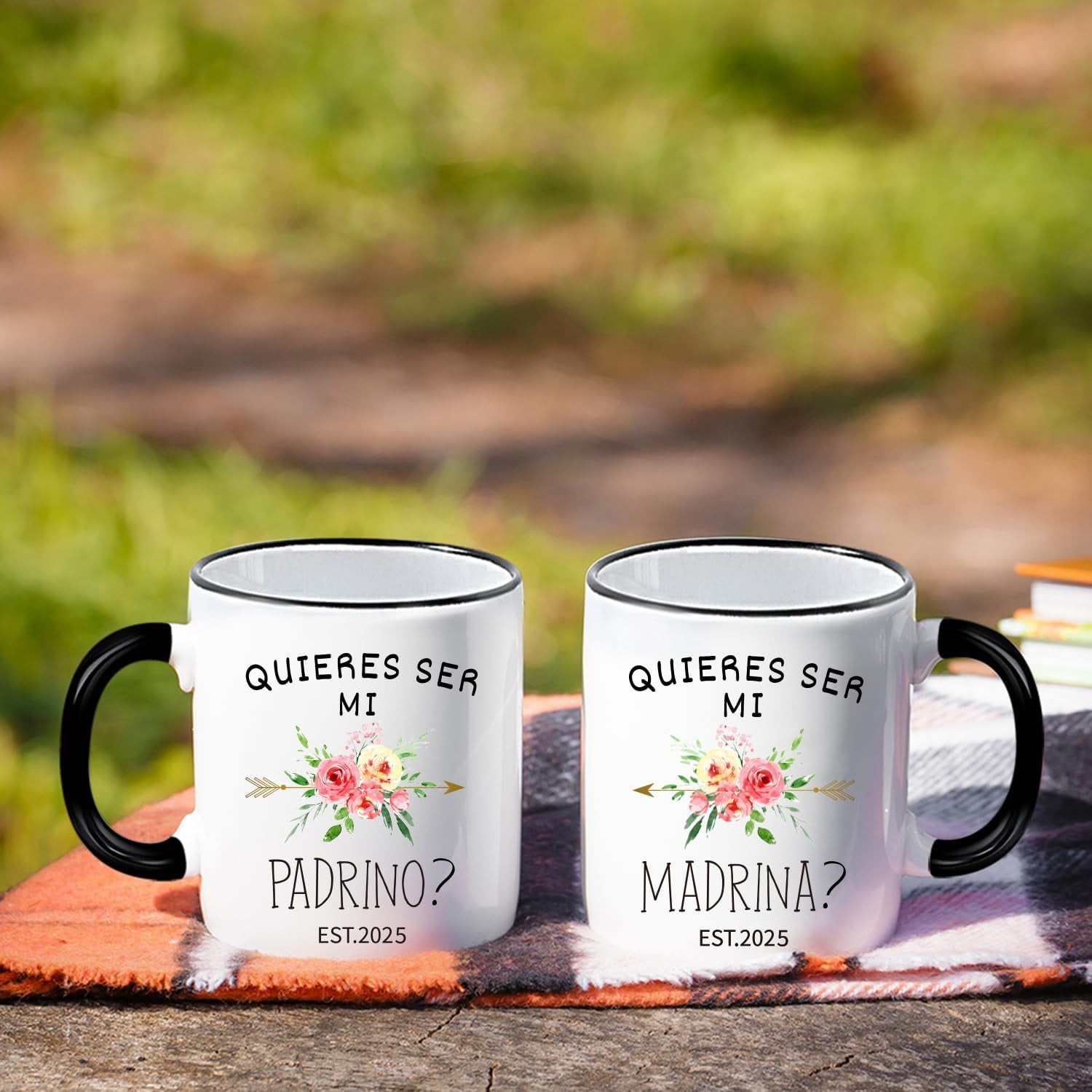 Quieres Ser Mi Padrino & Quieres Ser Mi Madrina 2025 coffee Mug Set ...