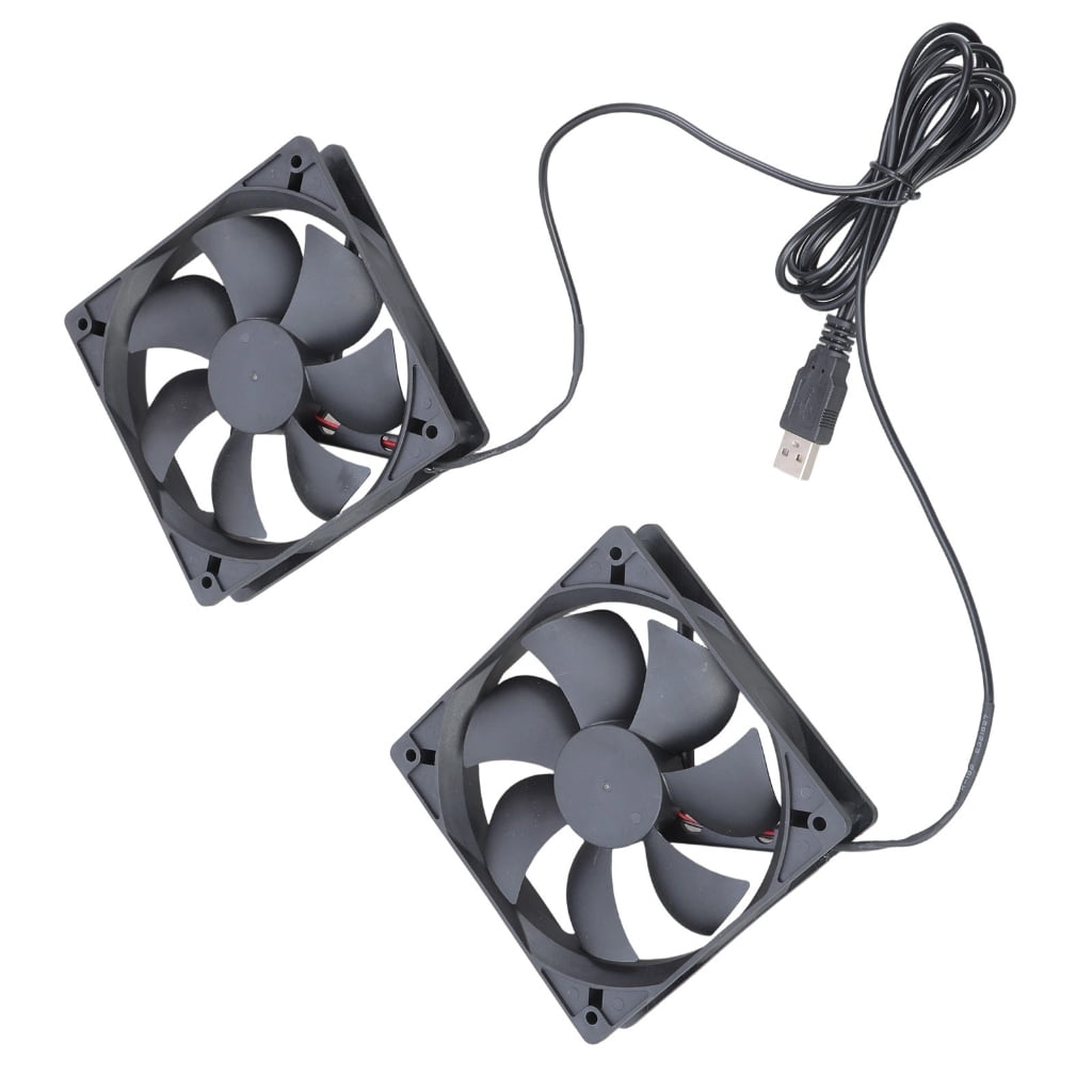 Quiet 12025 12x12cm Double USB Cooling Fan 5V for Computers and Gaming ...