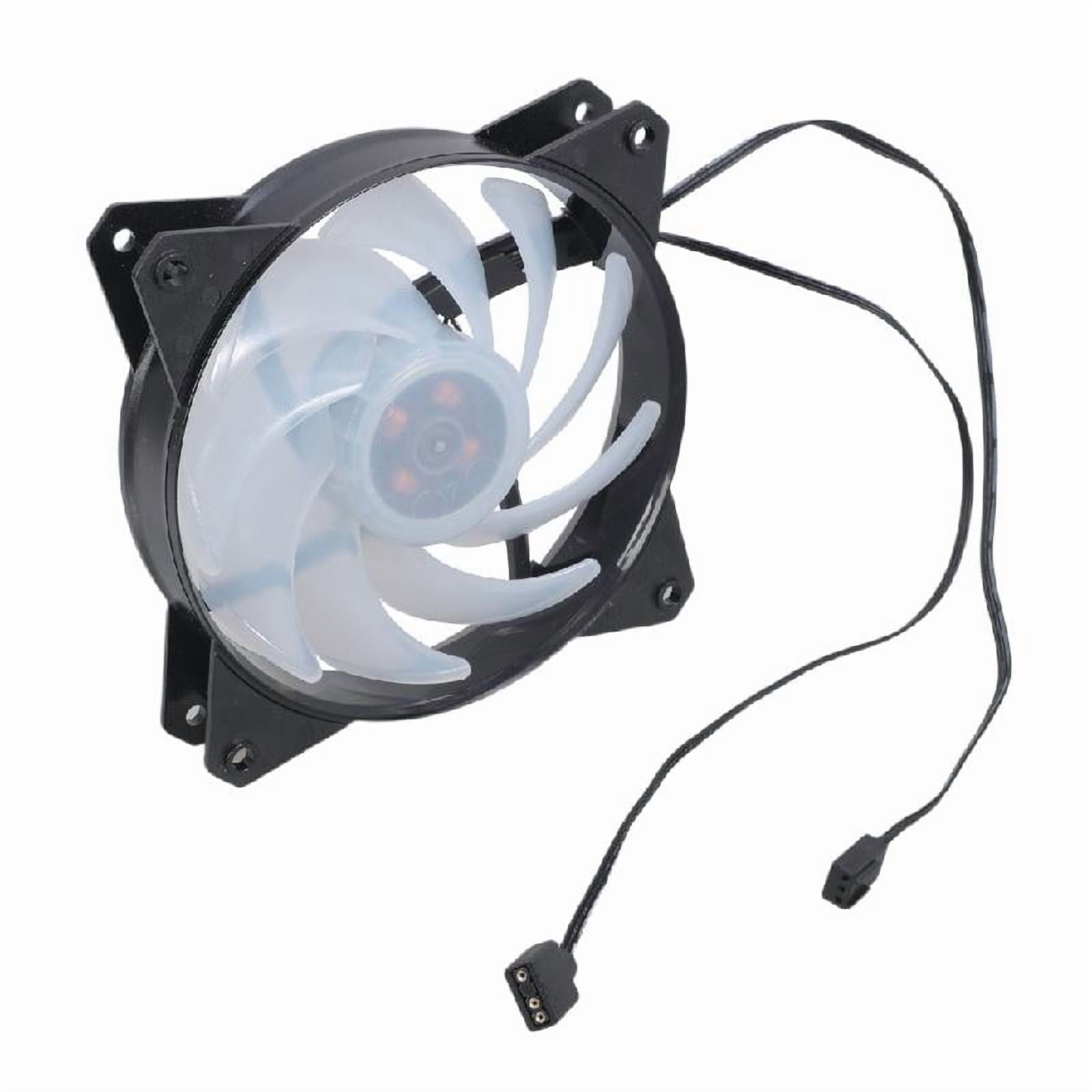 Quiet 120mm LED PC Cooling Fan With 16 Bright Light Vibrations ...