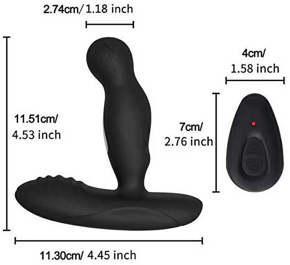 Quiet Anal Vibrator For Men Prostate Massagers 16 Vibration 3 Rotating