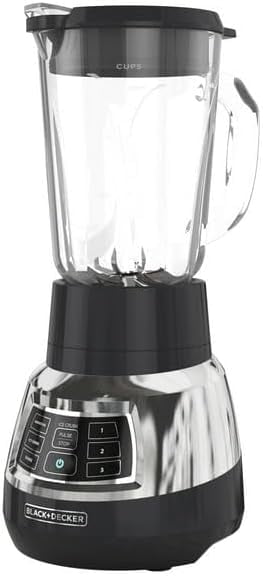 Quiet Blender, 48 oz Glass Jar, Personal Blending Jar, 900 W Peak Power ...