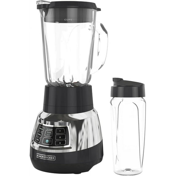 Quiet Blender with 6-Cup Cyclone Glass Jar, 3 Speeds + 3 Functions ...