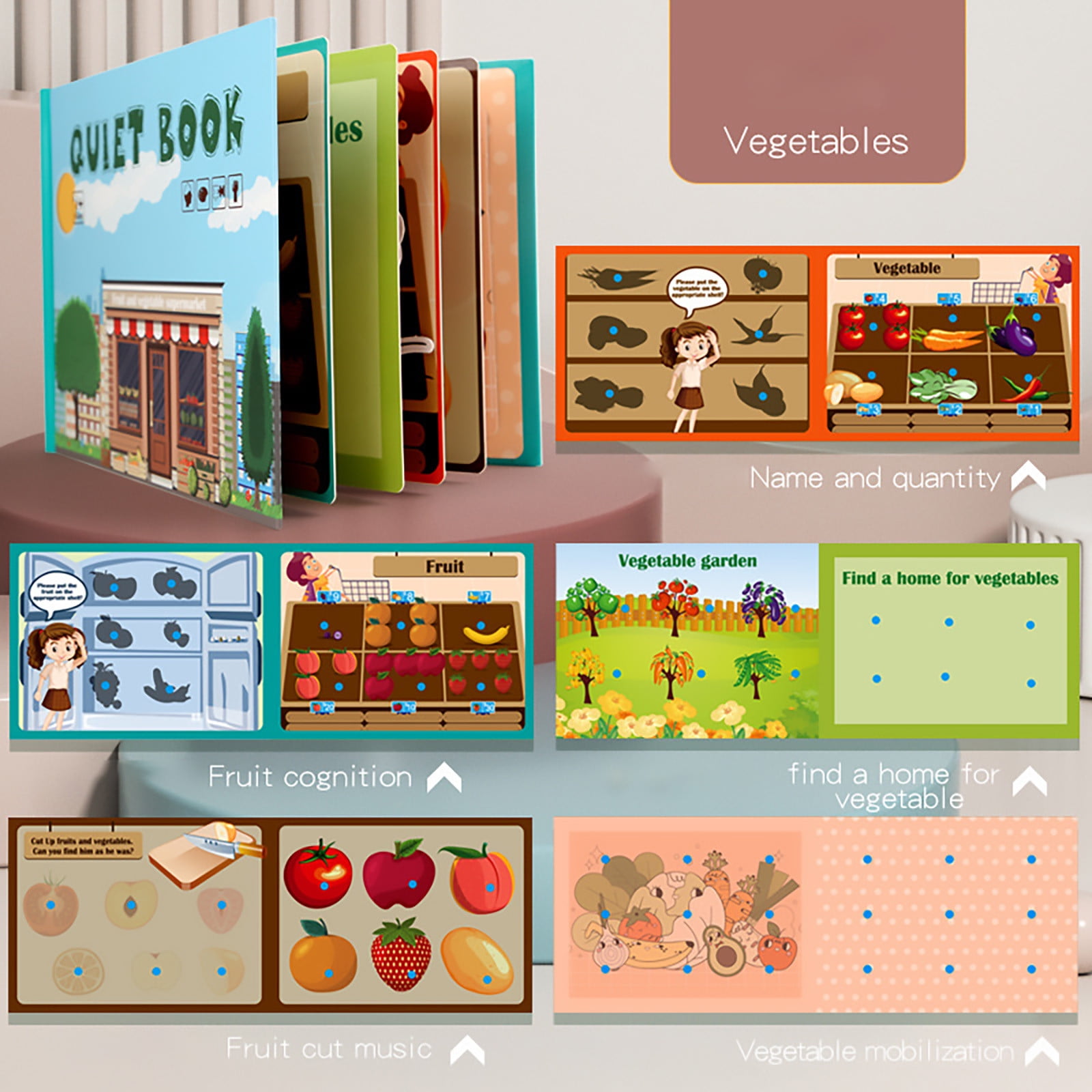 Quiet Book For Kids Montessori Early Learning For Preschool And Fine ... Quiet Book For Kids Montessori Early Learning For Preschool And Fine ...