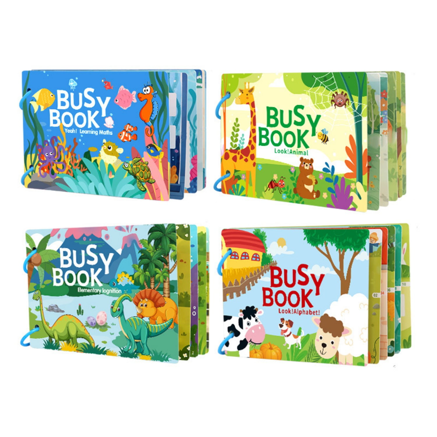 Quiet Book for Kids, Busy Book, Tear-and-Stick Book, Educational Toy ...