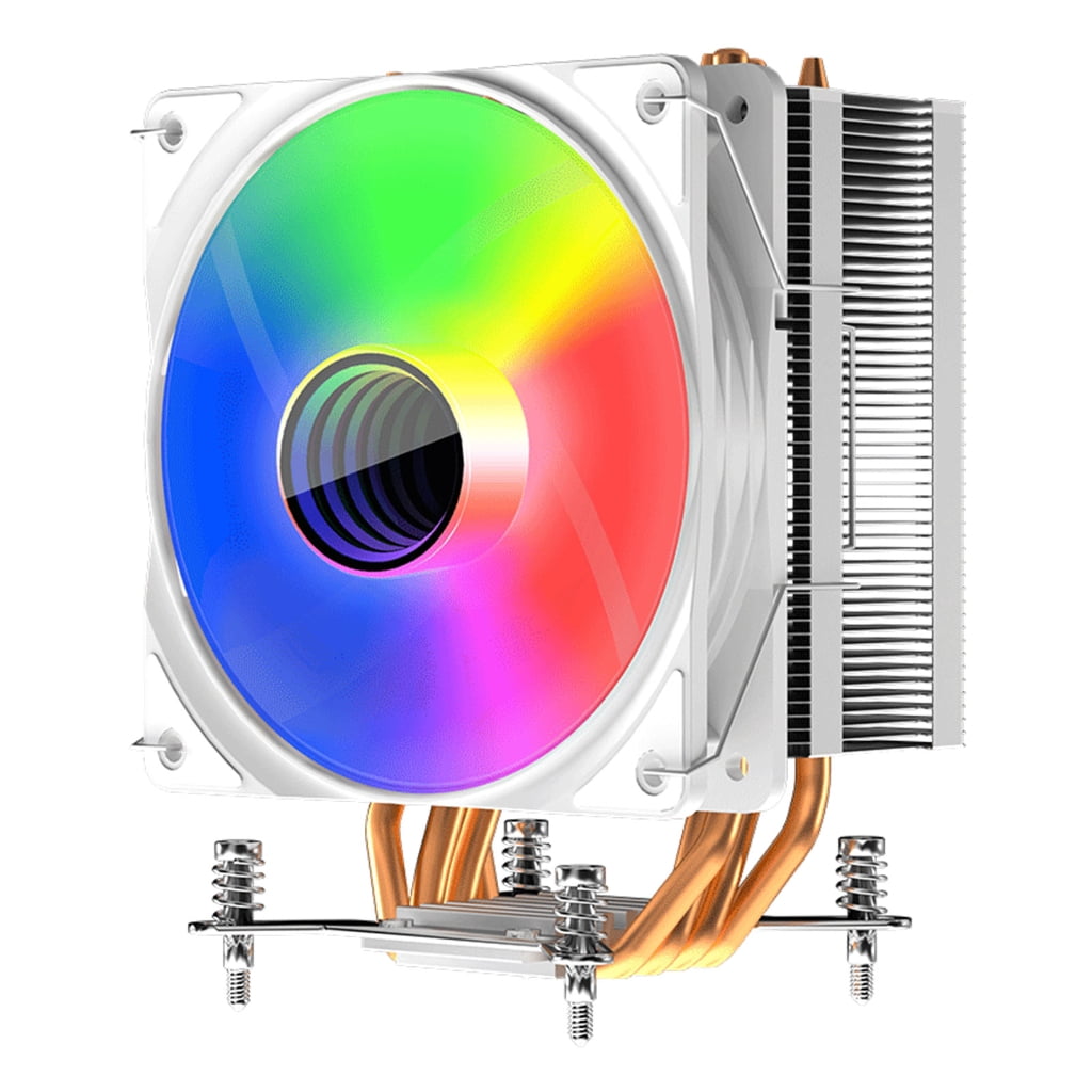 Quiet CPU Fan 4PIN PWM RGB Fan Effective Cooling for Computer Heat ...