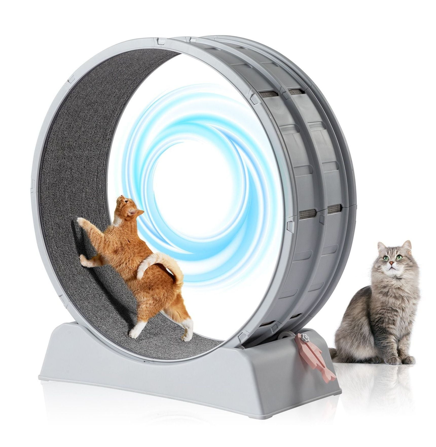 Quiet Cat Treadmill - Animal Print Non-Electric Pet Exercise Wheel for ...