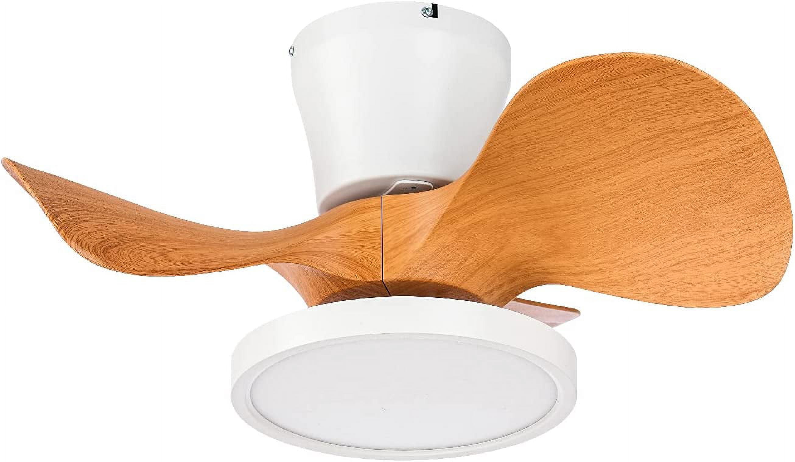 Quiet Ceiling Fan with LED Light 22 inch Large Air Volume Remote ...