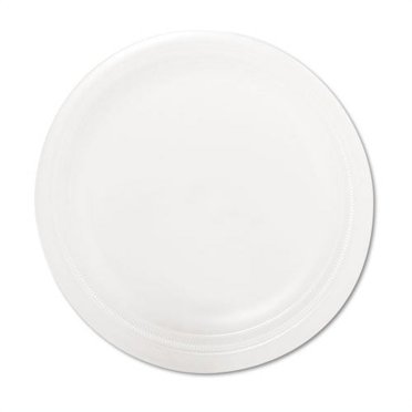 Dart Classic Laminated Foam Dinnerware Plates - 125 / Pack - Plastic ...