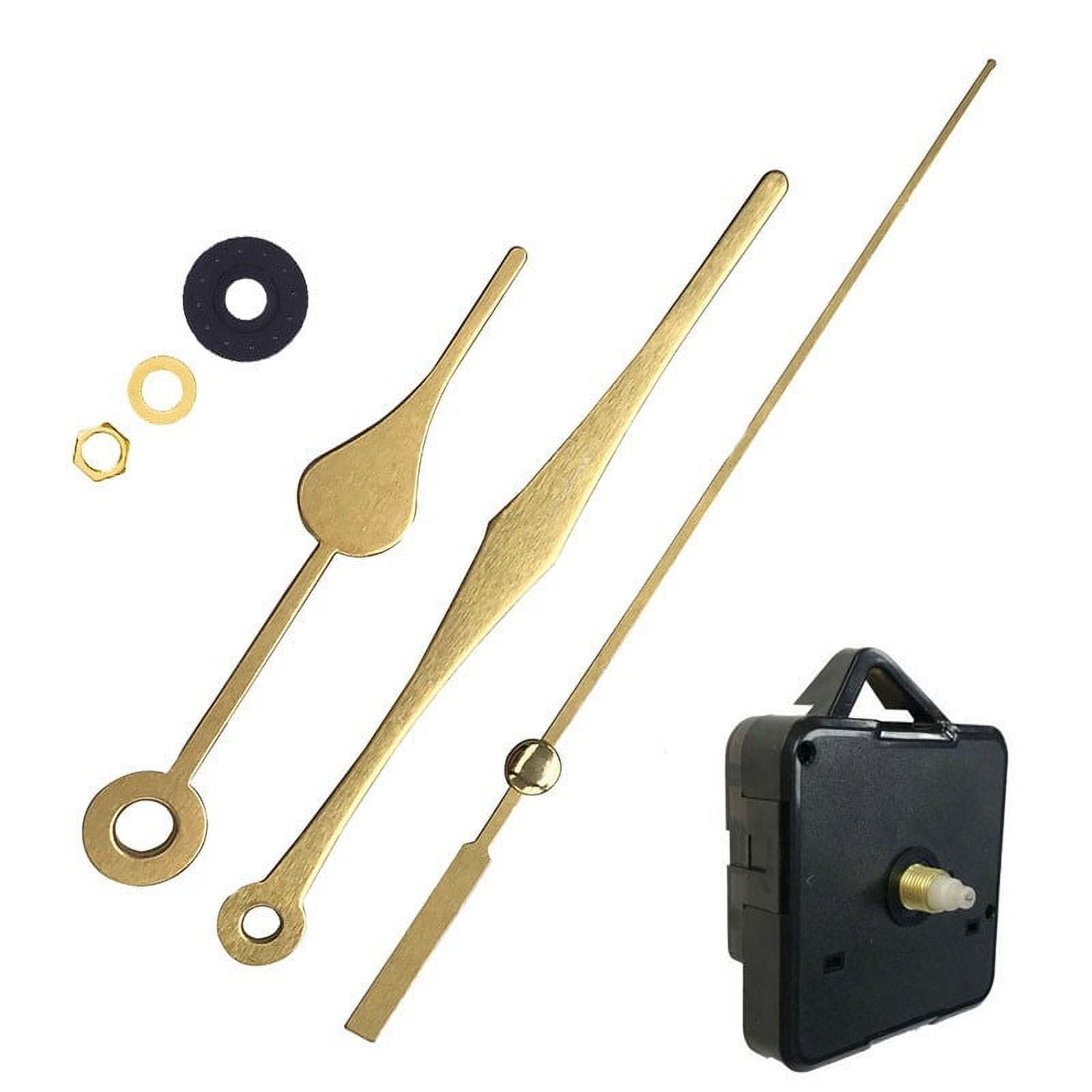Quiet Clock Movement DIY Clock Mechanism Gold Second Hand Wall Clock ...
