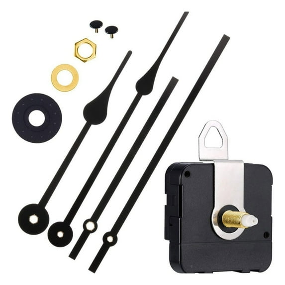 Quiet Clock Movement Mechanism Kits with 4 Metal Hands for Unique Wall ...