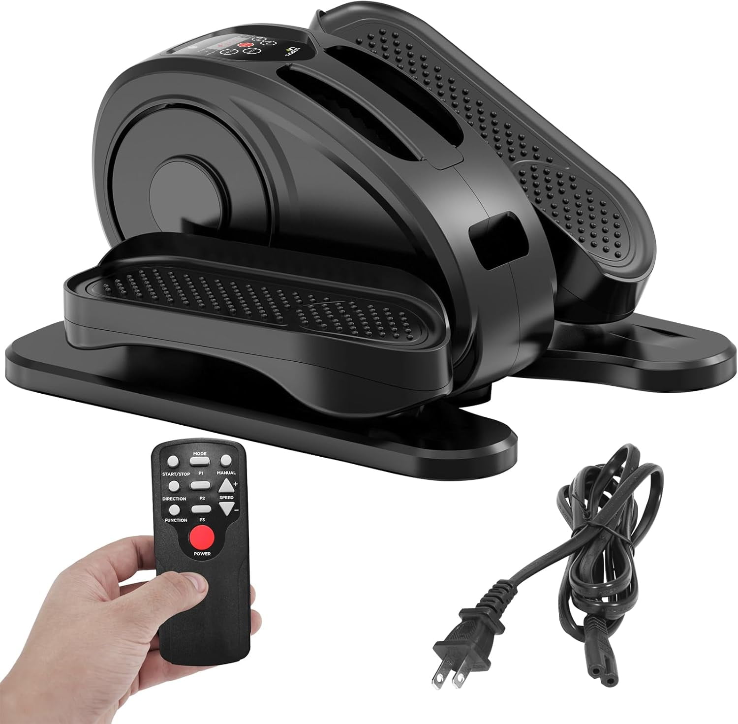 Quiet Compact Mini Elliptical Trainer: Electric Seated Pedal Exerciser ...