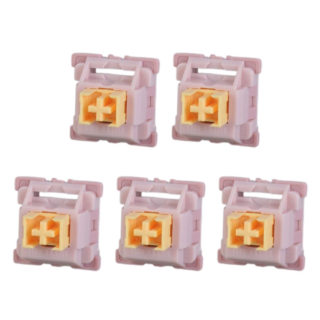 Quiet Cream Yellow Peaching Linears Mechanical Switches Pre Lubed ...