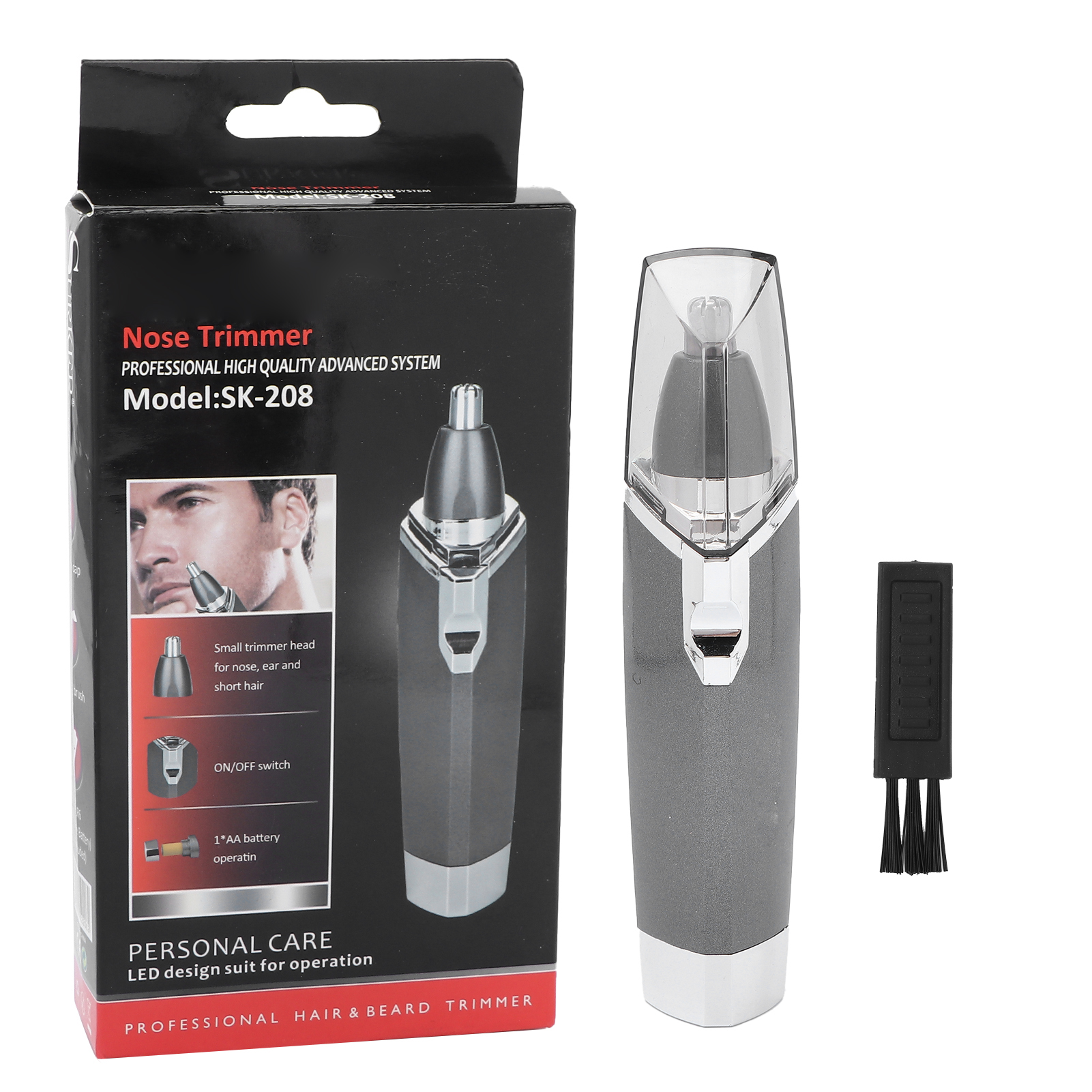 Quiet Electric Nose Hair Trimmer, Super Safe Male Nose Hair Cutter ...