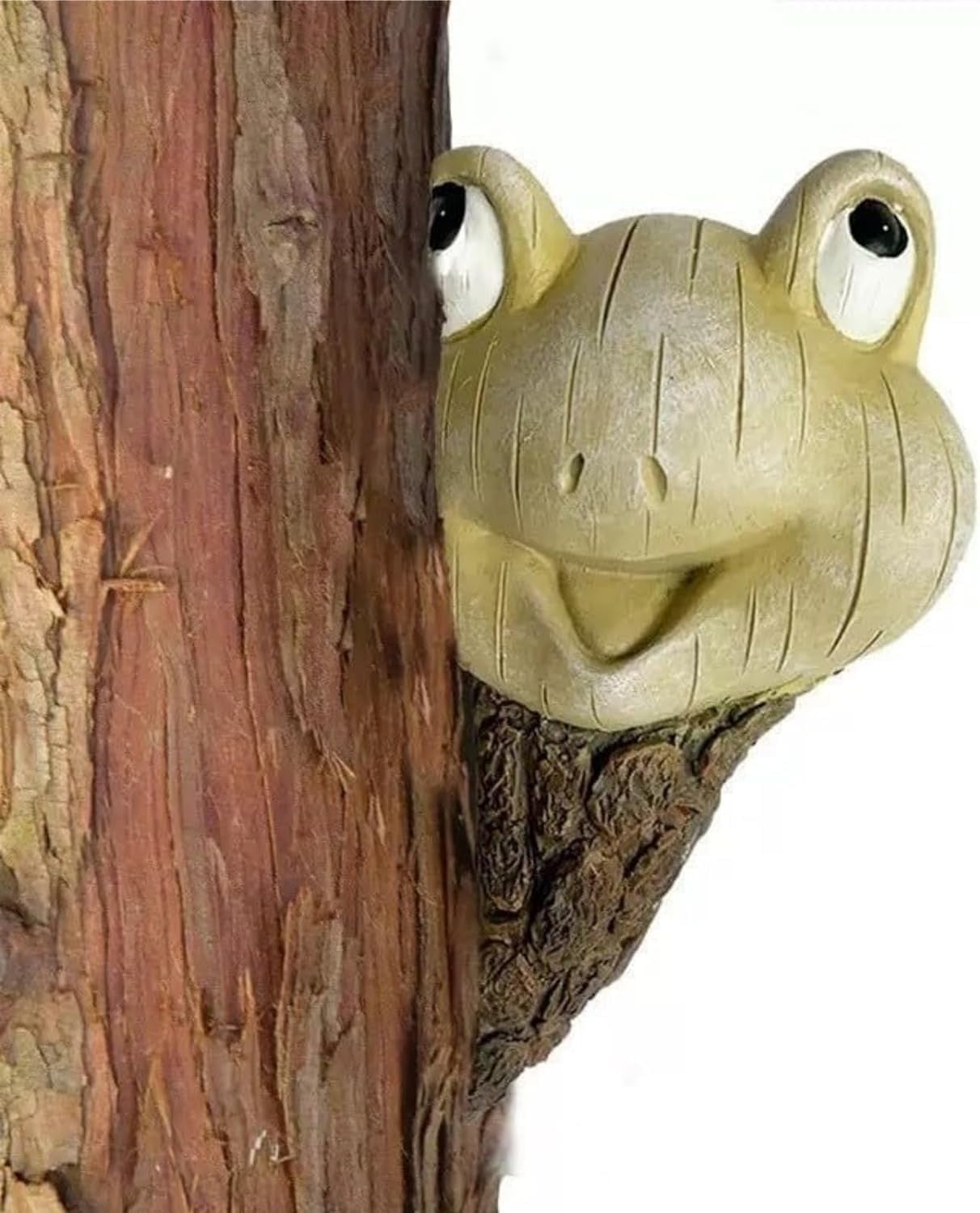 Quiet Frog Tree Peeker - Tree Faces Decor Outdoor, Funny Garden Tree ...
