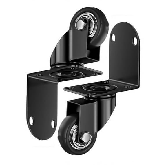 Quiet Glides 2pcs General Casters with Corner Guards Heavy Duty Casters ...