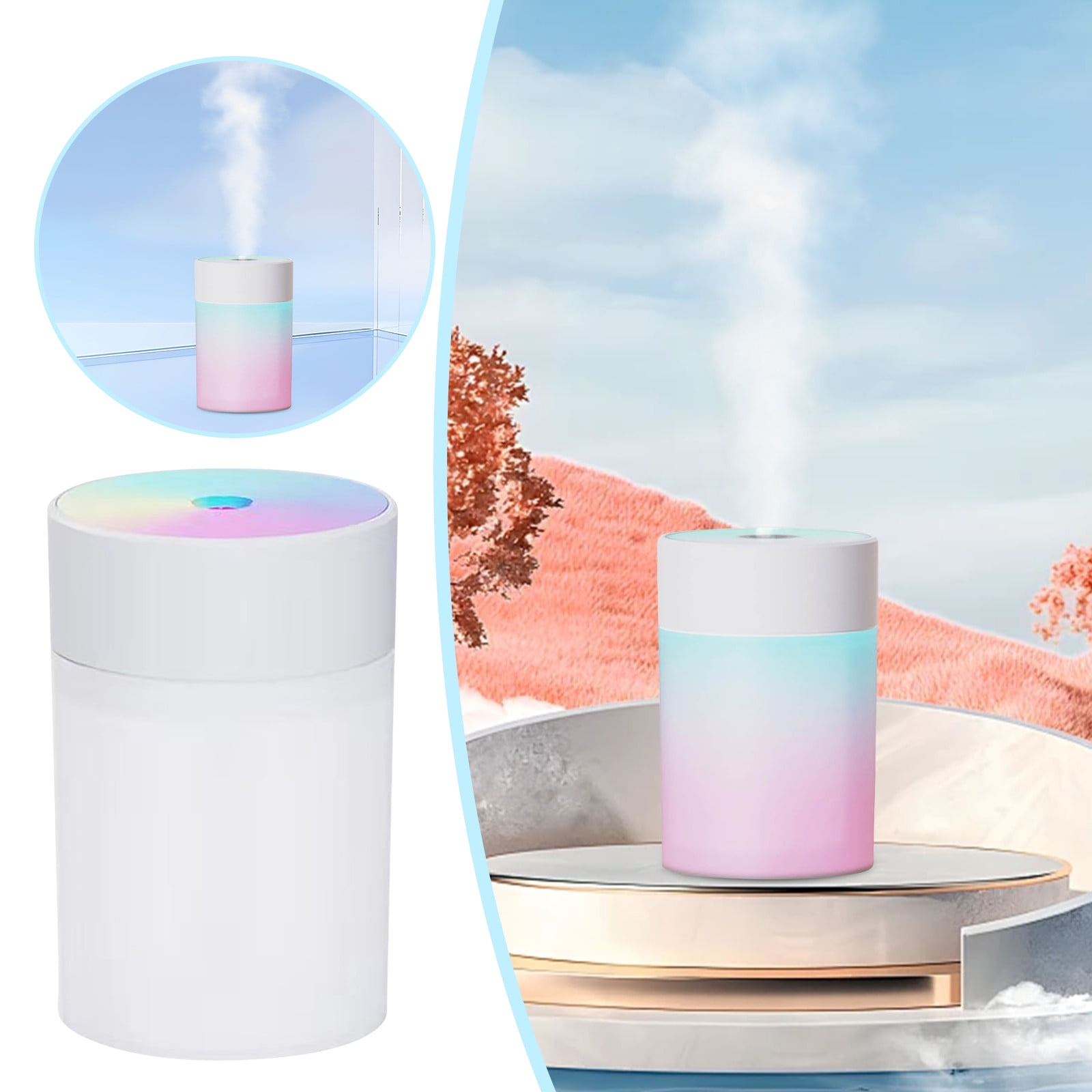 Quiet Home & Mini Air Humidifier Cool Mist Water Tank Cold Air ...