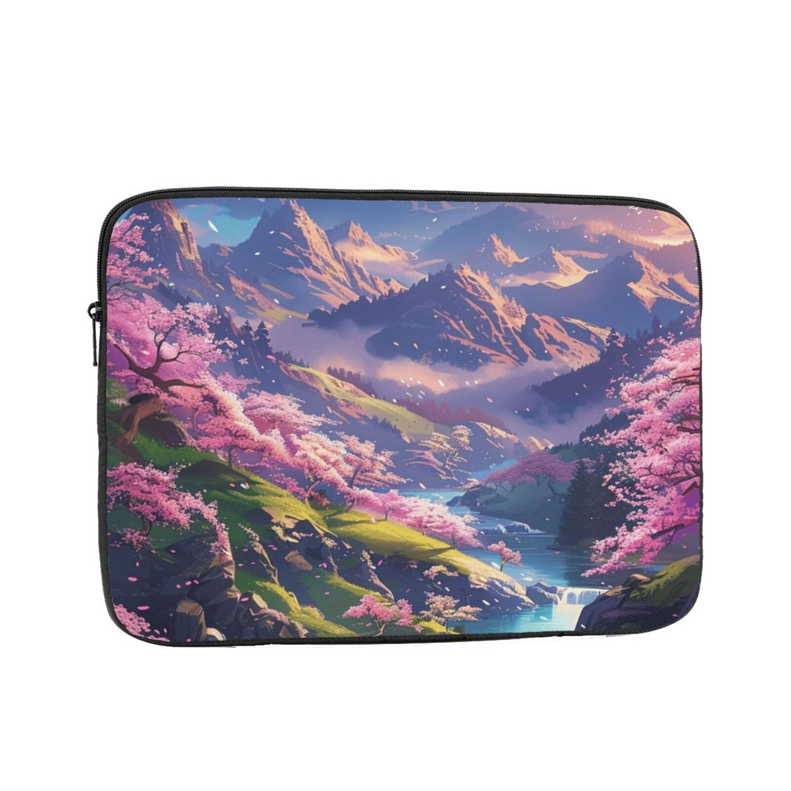 Quiet Mt. Fuji and cherry blossoms terproof and shock-proof laptop ...