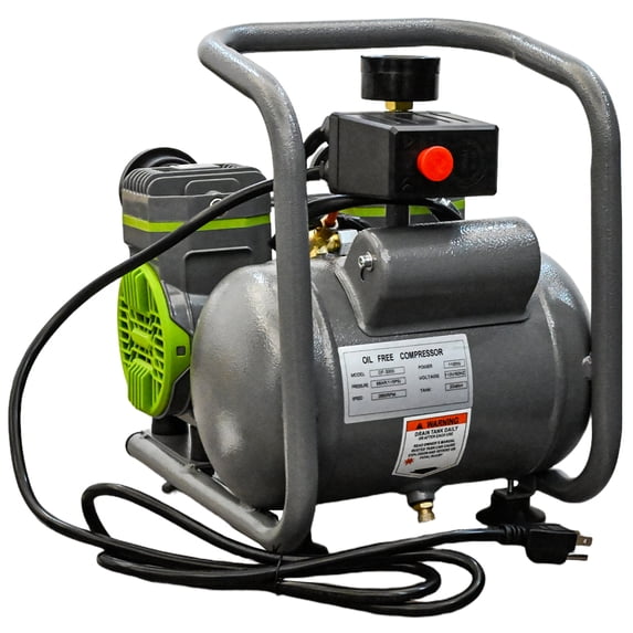 Quiet Oil Free Portable Air Compressor with 2Gal Tank 110V 1.5HP High ...