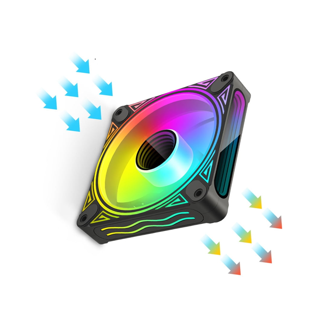 Quiet Operate 120mm ARGB Computer Case Fan 4Pin PWM Connectors Design ...