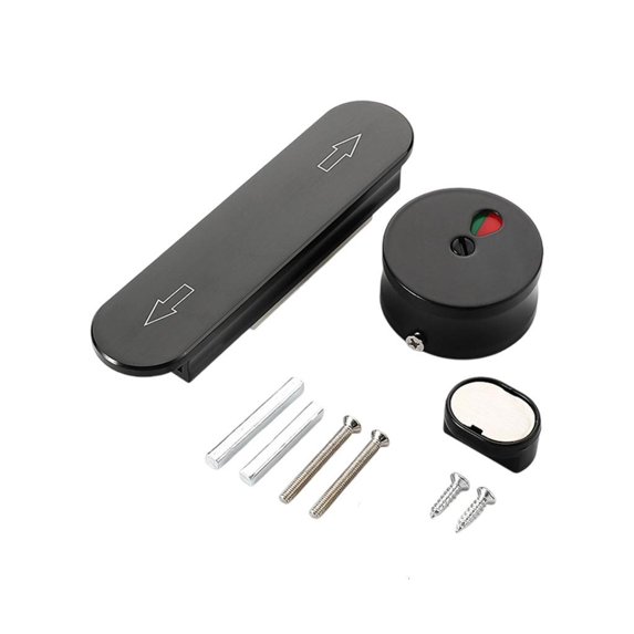 Quiet Push Lock Bathroom Sliding Door Bolt Zincs Alloys Partition Door ...