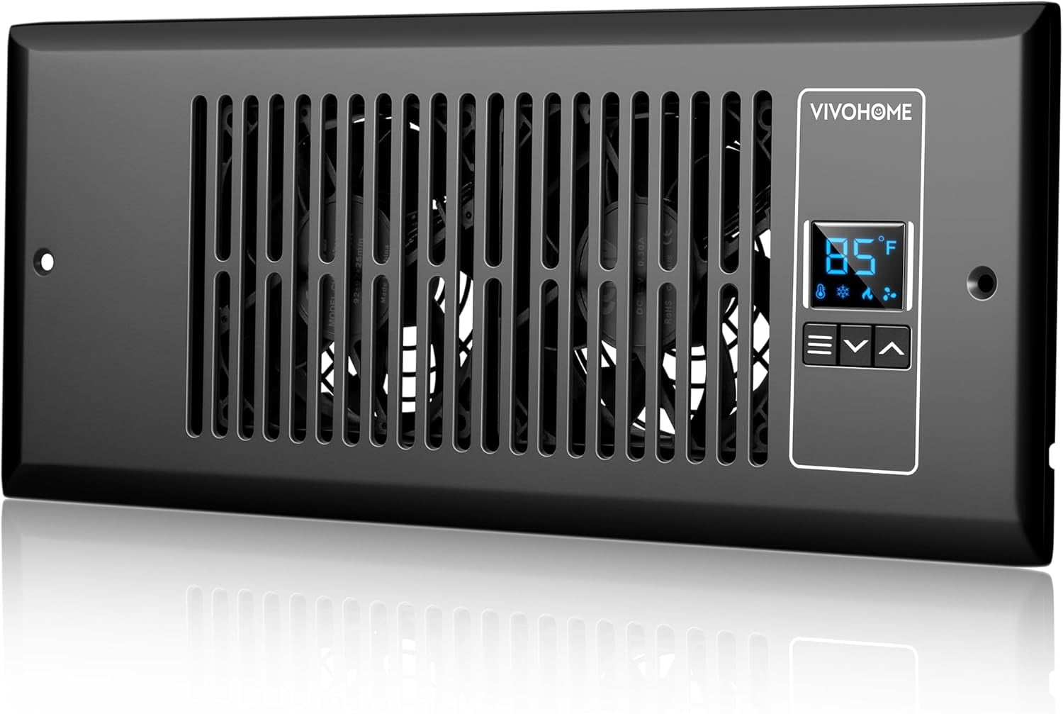 Quiet Register Booster Fan With Opening 4" × 12" with Intelligent ...