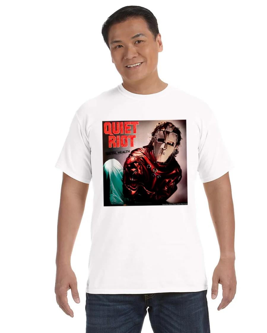 Quiet Riot Album Metal Health Mask Rock Cover 80s Comfort Color T-Shirt ...